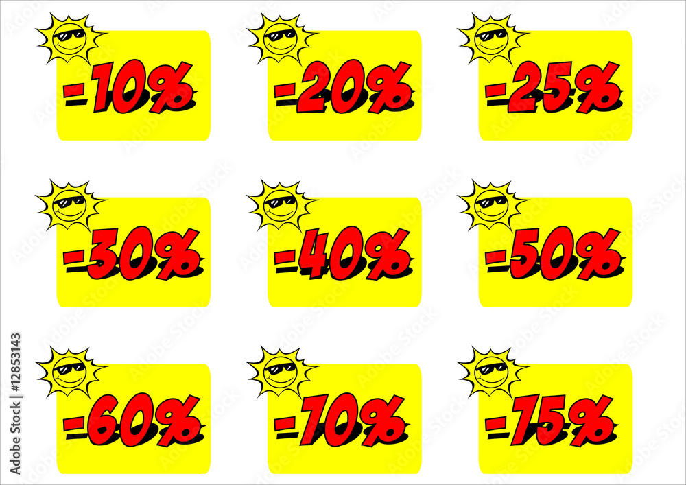 Vecteur Stock planche d'affiches rabais | Adobe Stock