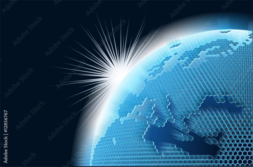 Cellular network theme Stock Illustration | Adobe Stock