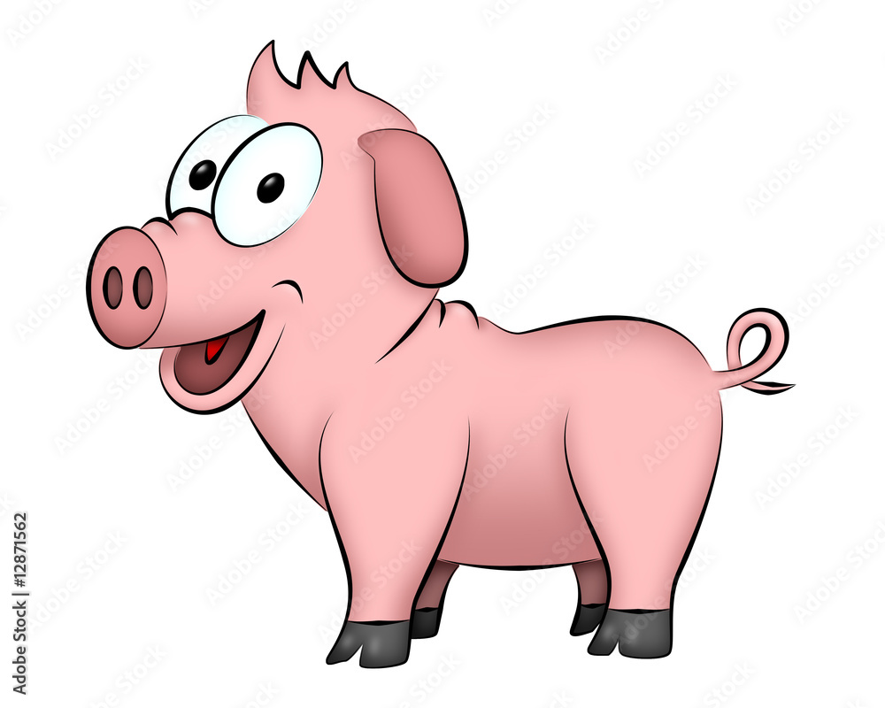 kleines Ferkel Stock-Illustration | Adobe Stock