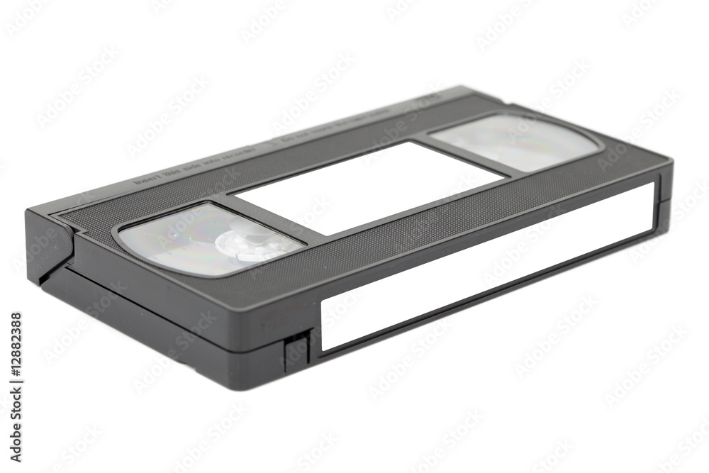 side view of vhs video tape with labels Stock Photo | Adobe Stock
