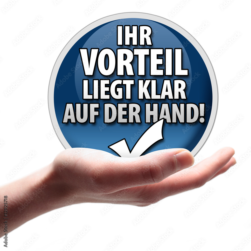 Ihr Vorteil liegt klar auf der Hand! Stock-Foto | Adobe Stock