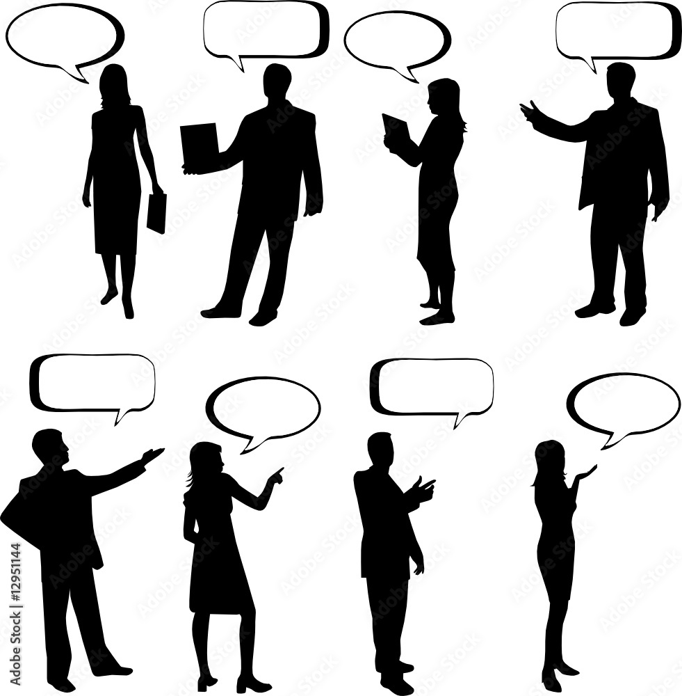 Dialog People -vectors work Stock Vector | Adobe Stock