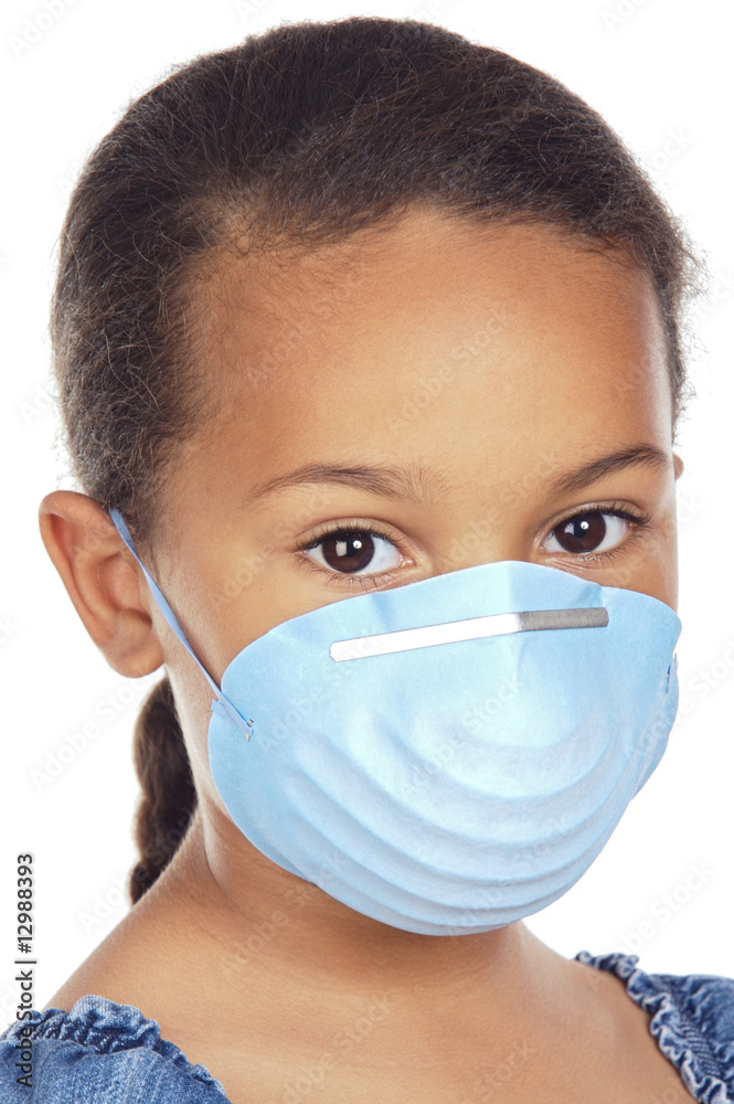 Girl with mask Stock Photo | Adobe Stock