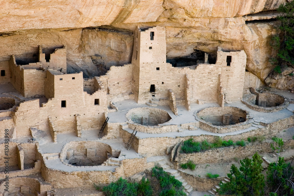 Ancient Pueblo Cliff Dwellings Stock Photo | Adobe Stock