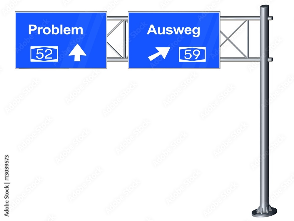 autobahnschild ausweg Stock-Illustration | Adobe Stock