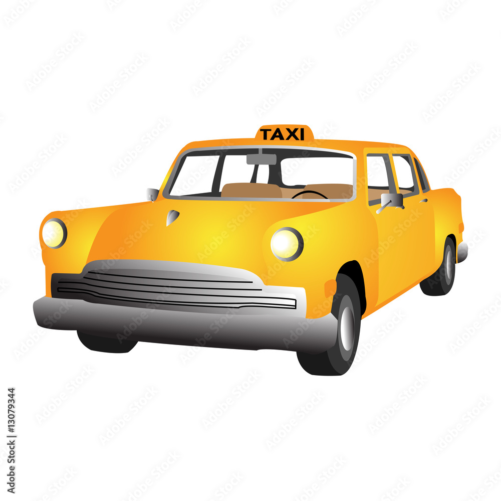 vector taxi car Stock Vector | Adobe Stock