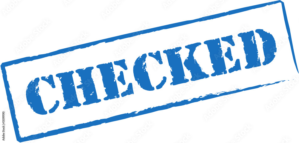 Stempel Checked Stock Vector | Adobe Stock