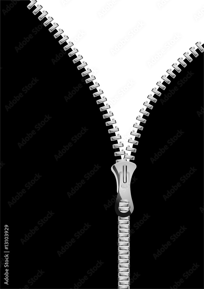 Vecteur Stock fermeture éclair vectorielle | Adobe Stock