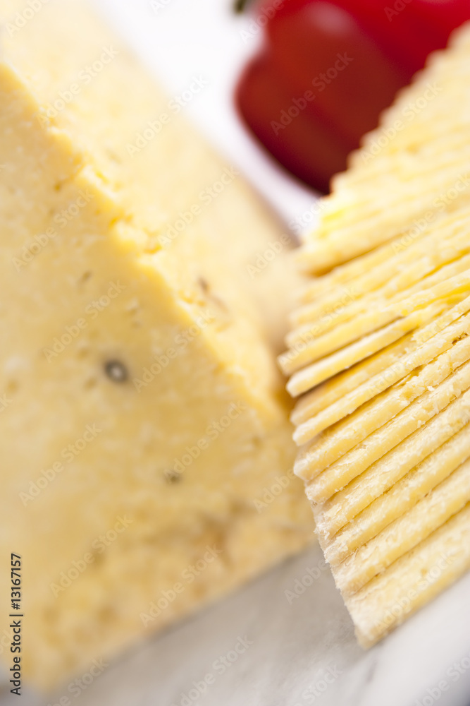 Middle Eastern Cheese parmesan. Also known as Romy or Romi. Stock Photo ...