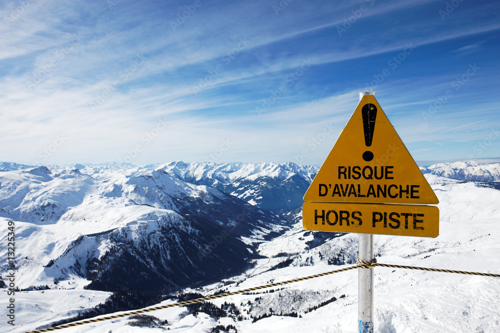hors piste interdit Stock Photo | Adobe Stock