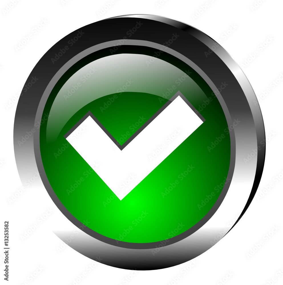 icone valider avec reflets Stock Vector | Adobe Stock