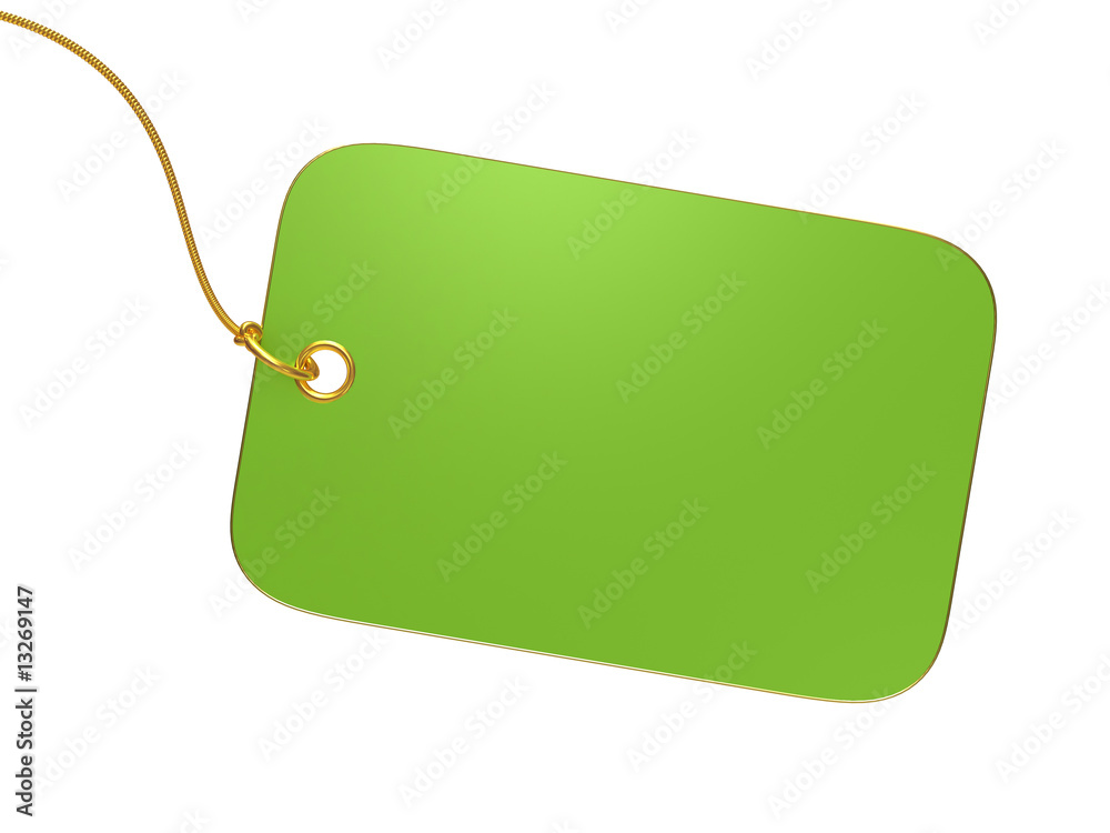 Blank label isolated on white background Stock Illustration | Adobe Stock