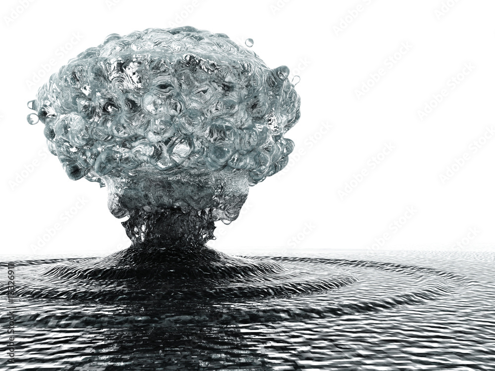 Underwater explosion Stock Illustration | Adobe Stock