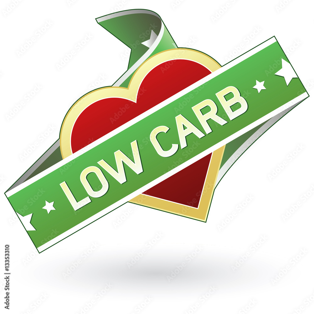 Low carb food label or stocker for packaging, web, or print Stock ...