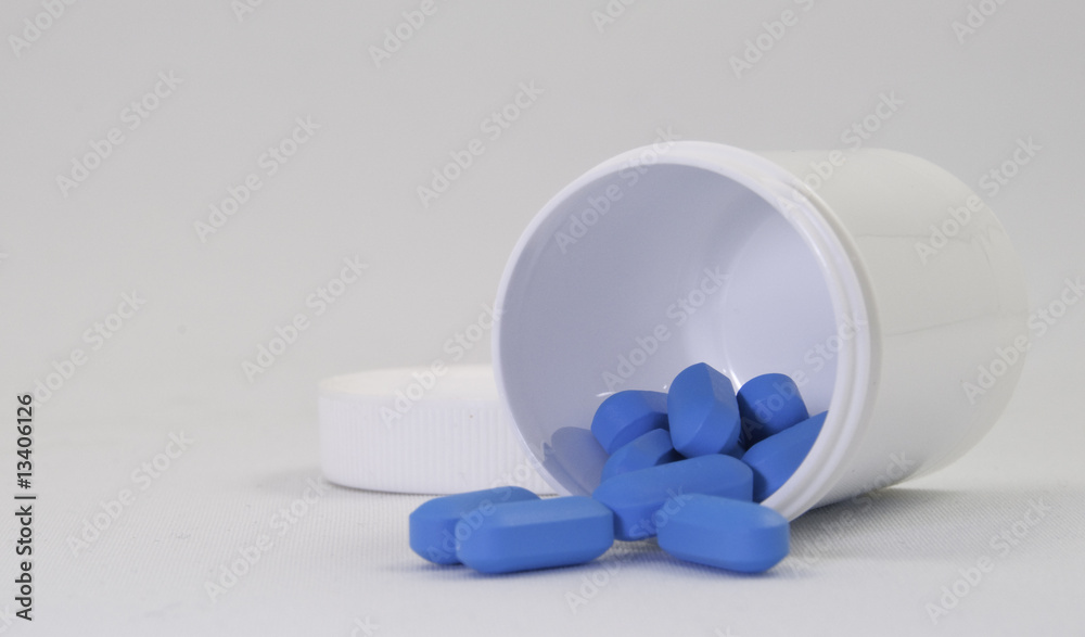 Large Blue Pill Stock Photo | Adobe Stock