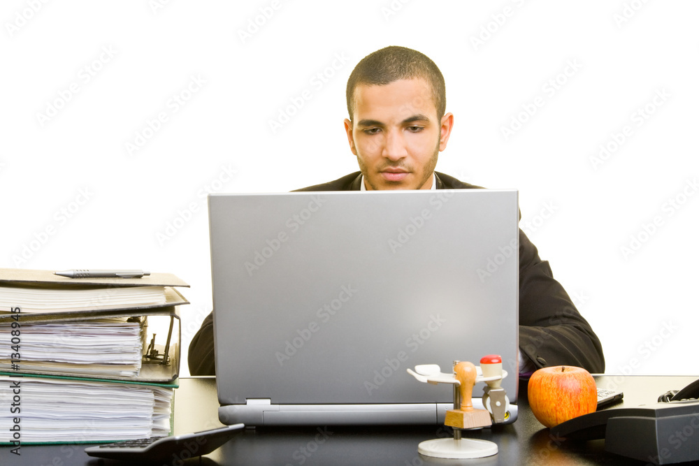 Am Arbeitsplatz Stock Photo | Adobe Stock