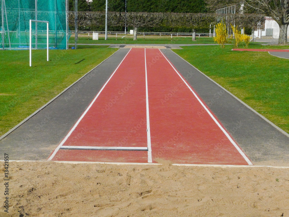 piste de saut en longueur Stock Photo | Adobe Stock