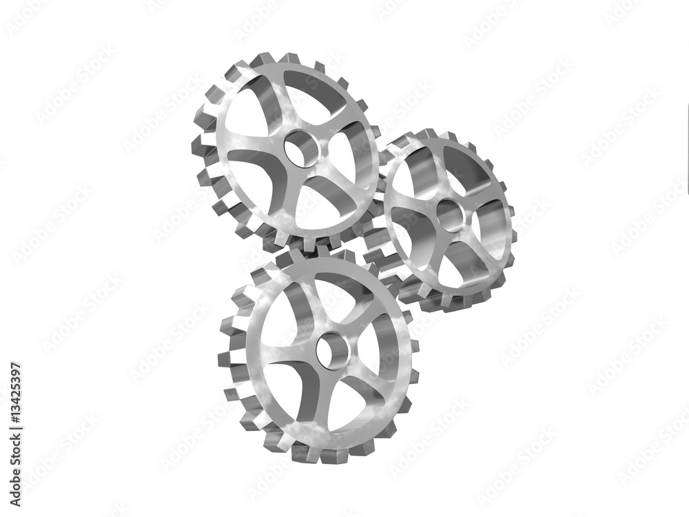 engrenage 3d Illustration Stock | Adobe Stock