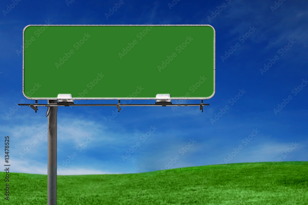 Outdoor Advertising Billboard Freeway Sign Stock Photo | Adobe Stock