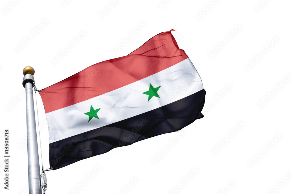 drapeau syrie Stock Photo | Adobe Stock