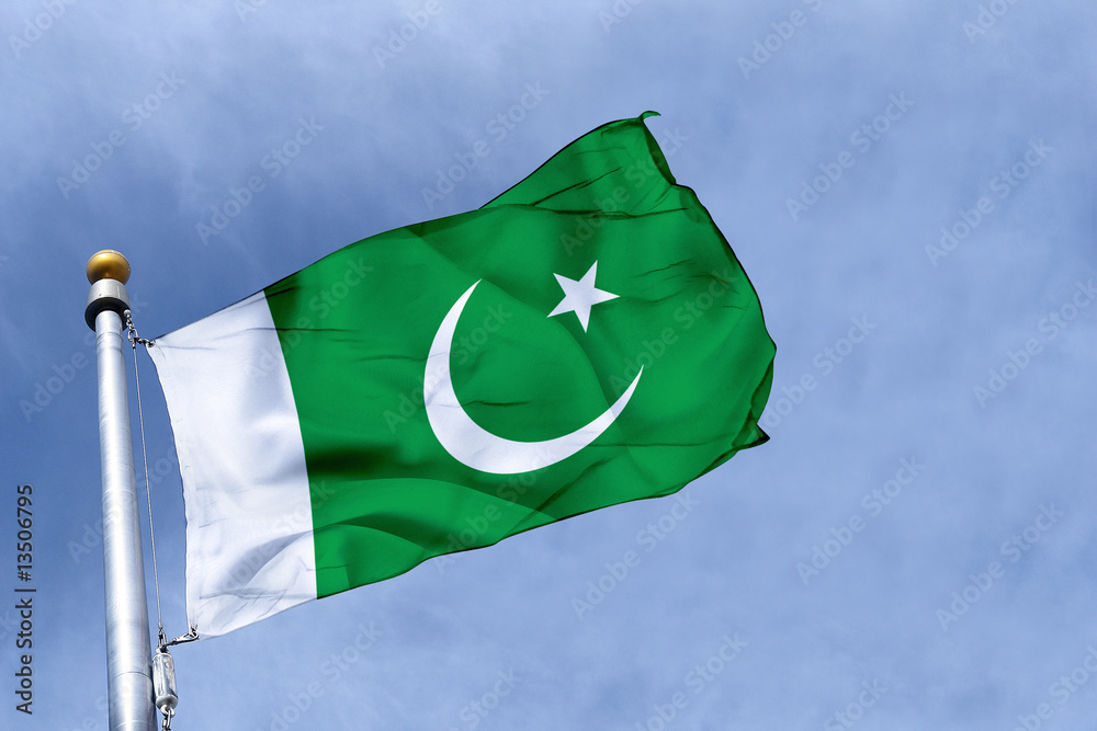 drapeau pakistan Stock Photo | Adobe Stock