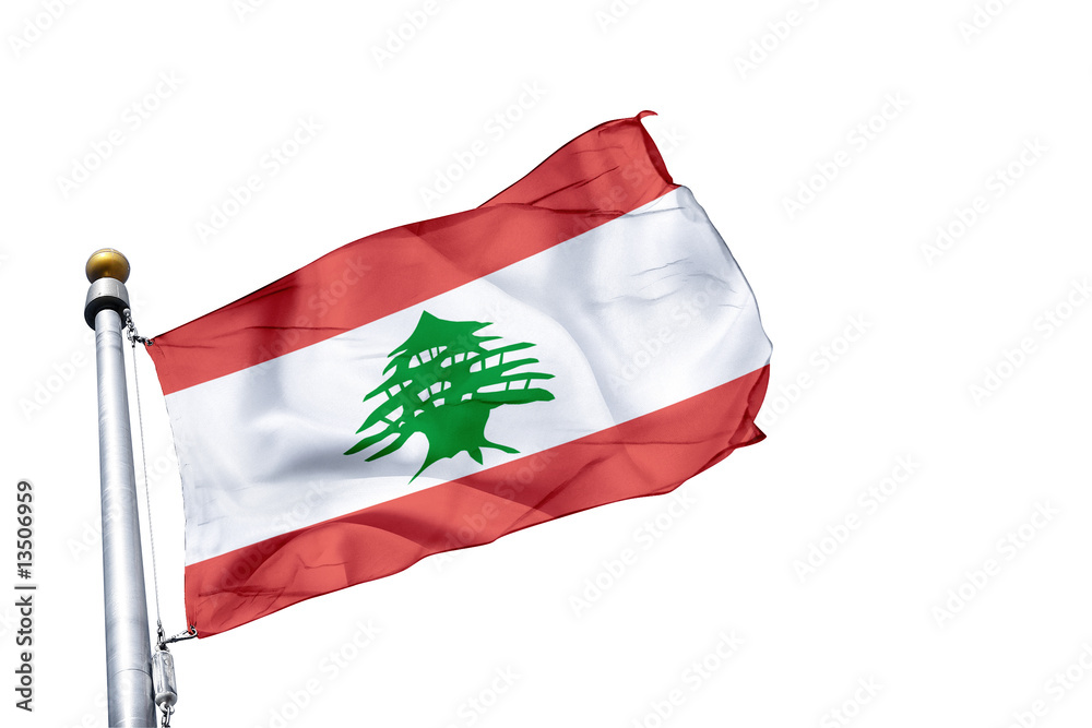 drapeau liban Stock Photo | Adobe Stock