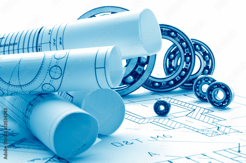 mechanical drawing and tools Stock Photo | Adobe Stock