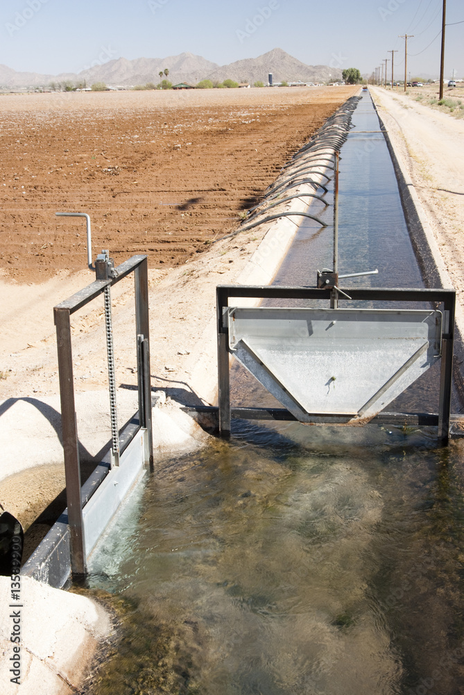 irrigation canal Stock Photo | Adobe Stock
