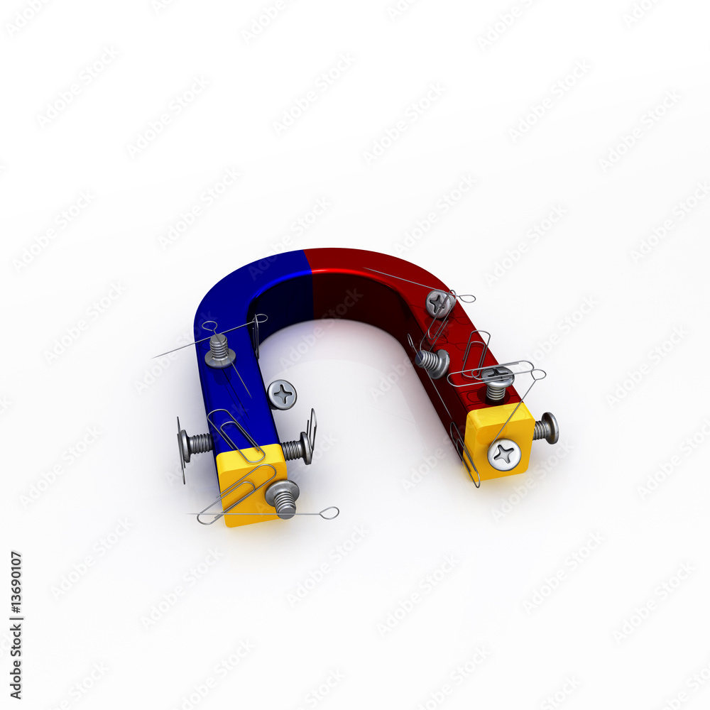 Magnet concept Stock Illustration | Adobe Stock