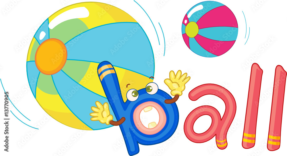 b for ball Stock Vector | Adobe Stock