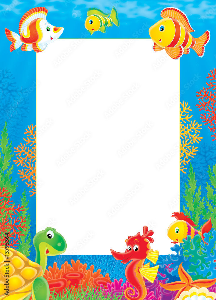 Summer Page Borders Clip Art