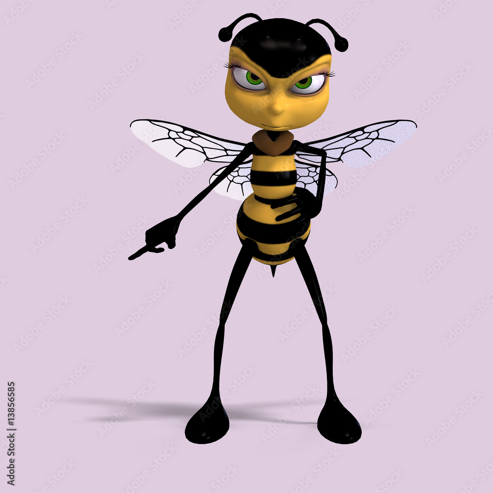 very sweet render of a honey bee in yellow and black with Clippi Stock ...