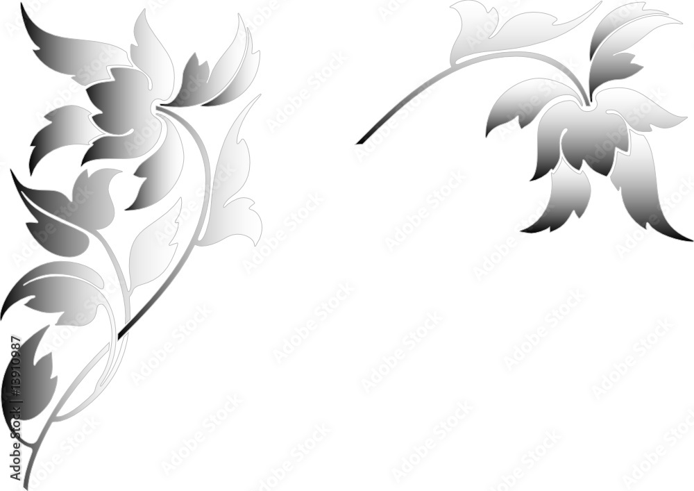 Blumen - Umrandung Stock Vector | Adobe Stock