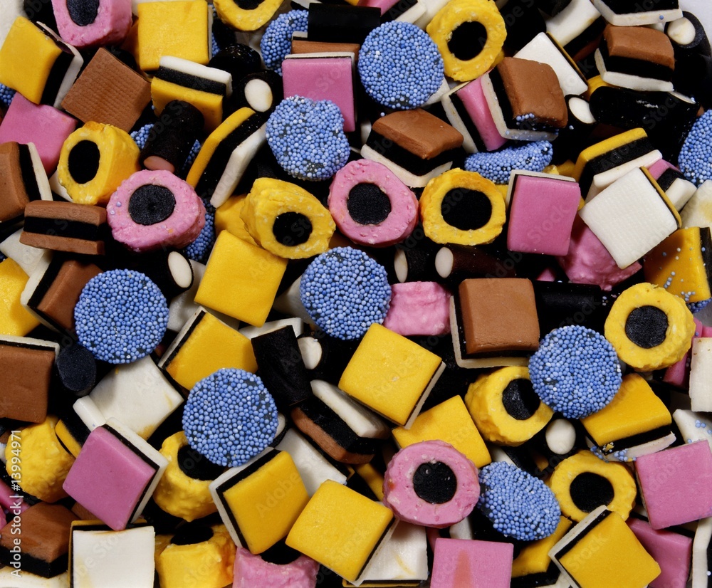Liquorice allsorts Stock Photo | Adobe Stock