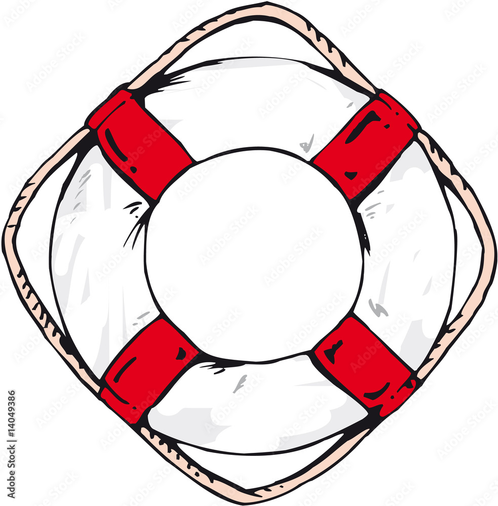 Rettungsring Stock-Vektorgrafik | Adobe Stock