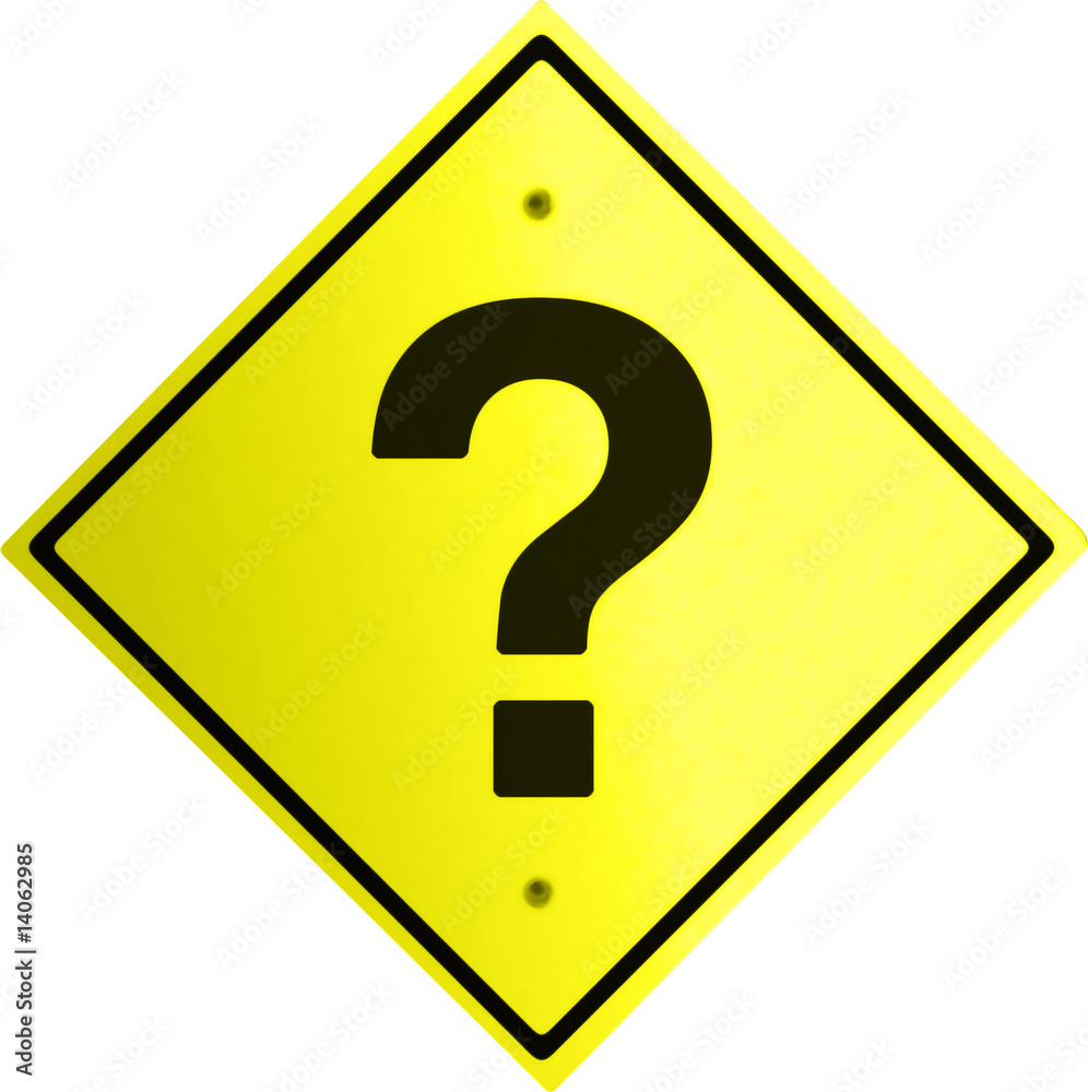 warning sign of a question mark Stock Illustration | Adobe Stock