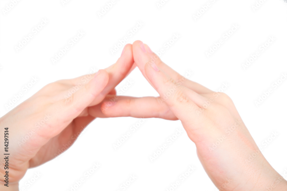 hands represents letter A from alphabet Stock Photo | Adobe Stock