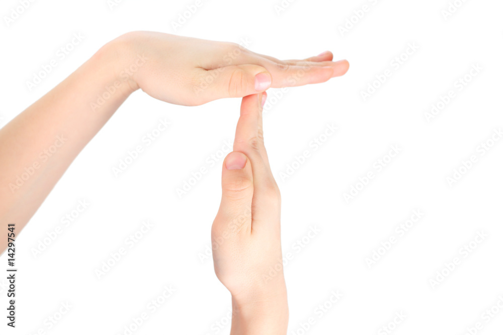 hands represents letter T from alphabet Stock Photo | Adobe Stock