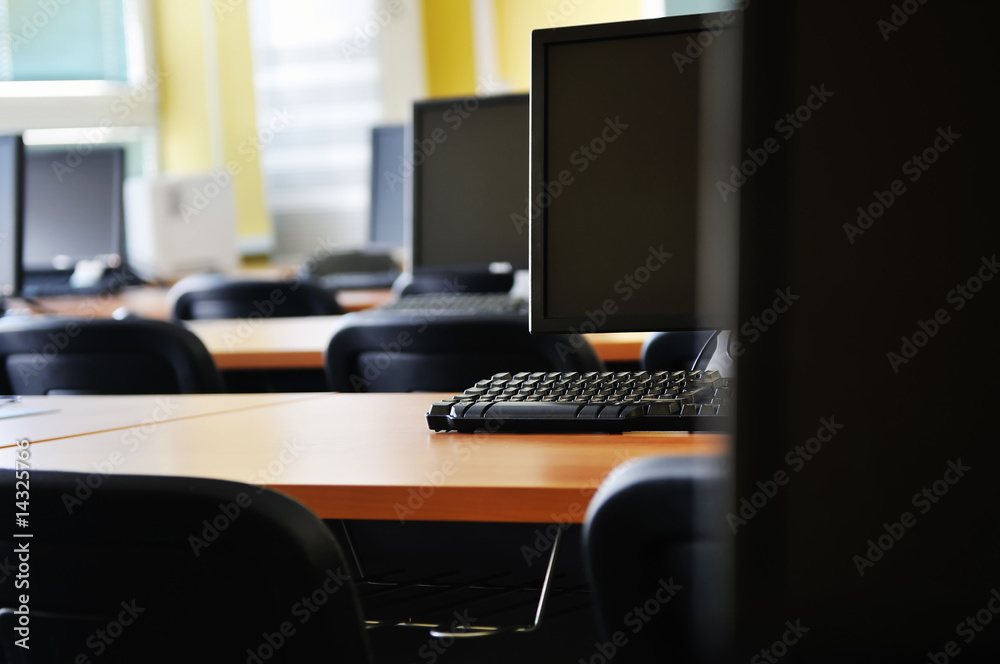 classroom computer Stock Photo | Adobe Stock