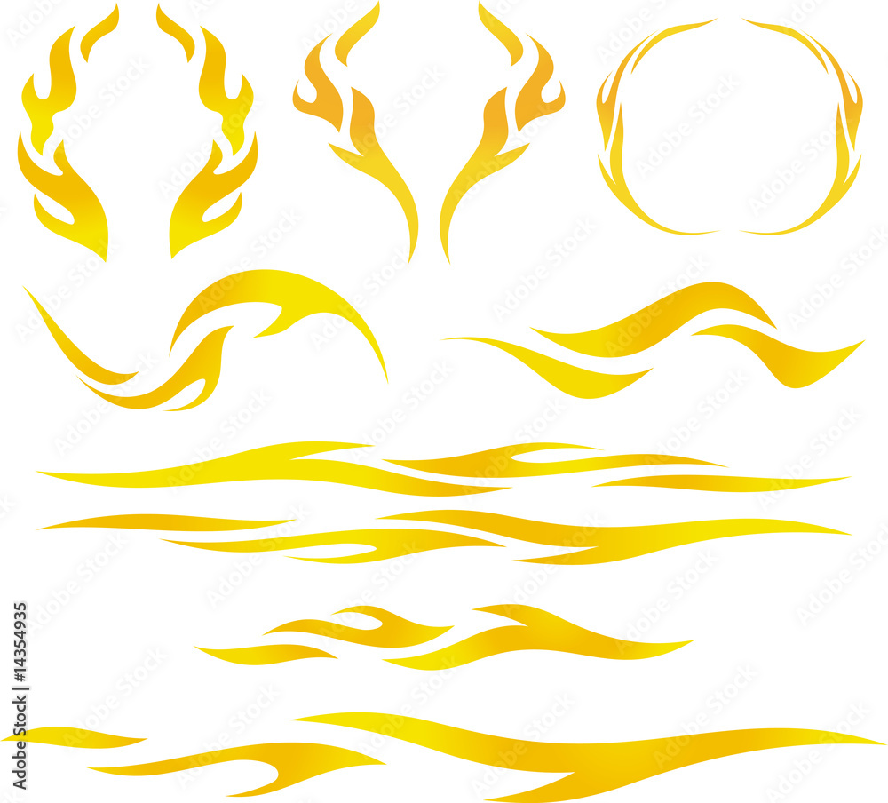 Flames (Vector) Stock Vector | Adobe Stock