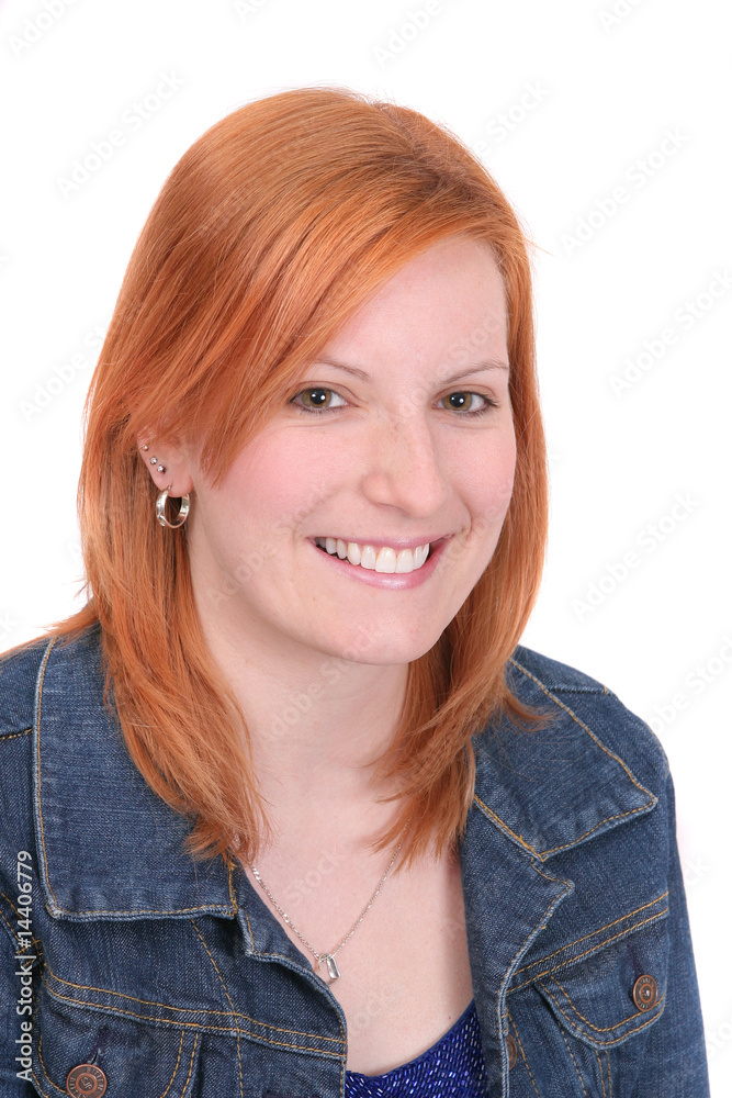 pretty redhead headshot Stock Photo | Adobe Stock