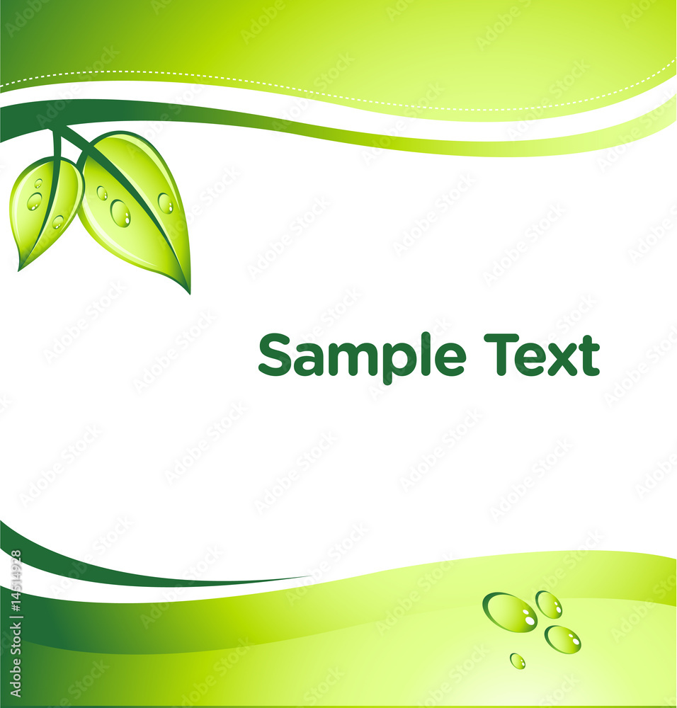 vector GREEN abstract background with place for your text Stock Vector ...