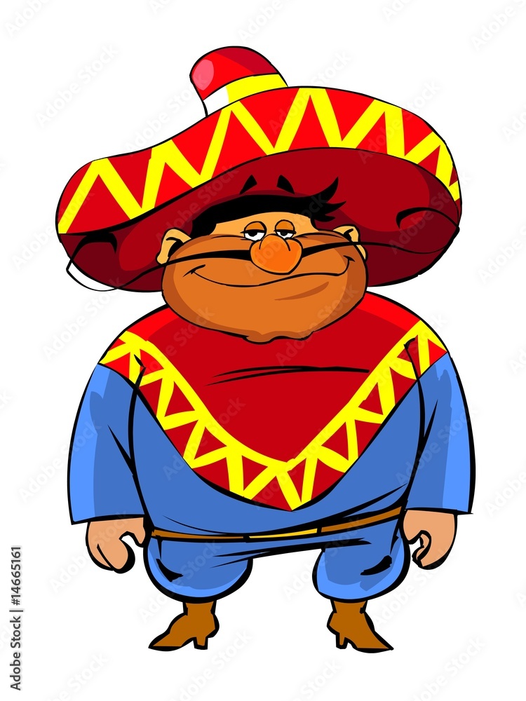 Mexican man Stock Illustration | Adobe Stock