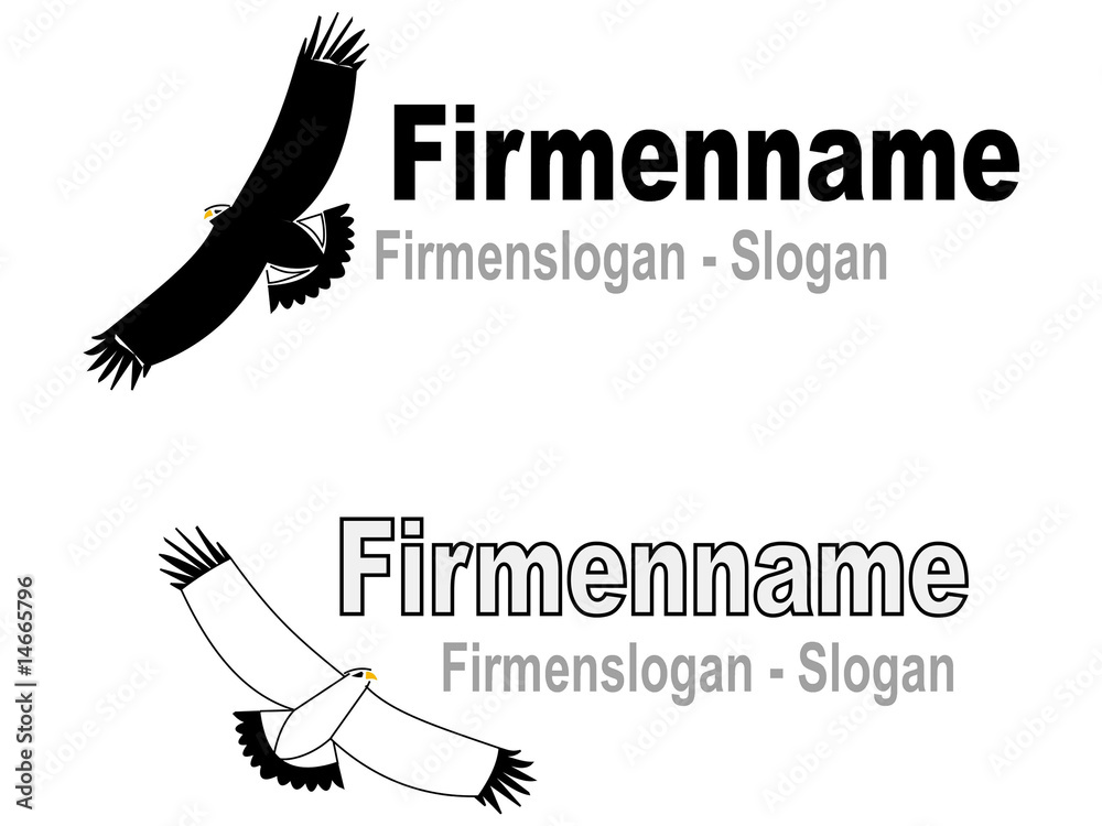 Firmenlogo Adler Stock-Vektorgrafik | Adobe Stock