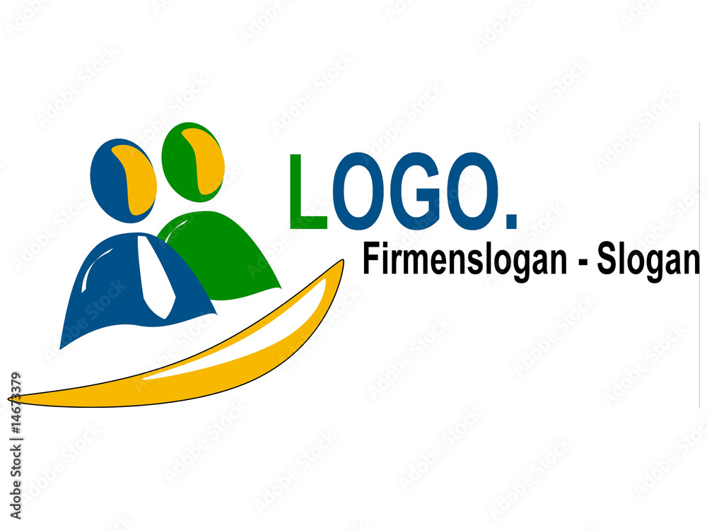Firmenlogo Personen Stock-Vektorgrafik | Adobe Stock