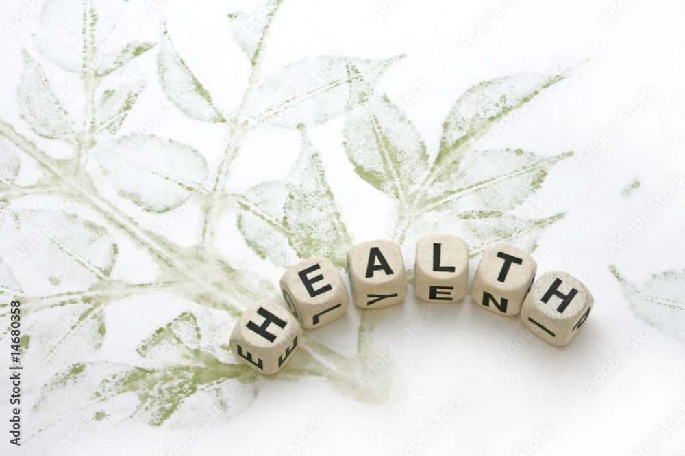 Health written in alphabet cubes on natural background Stock Photo ...