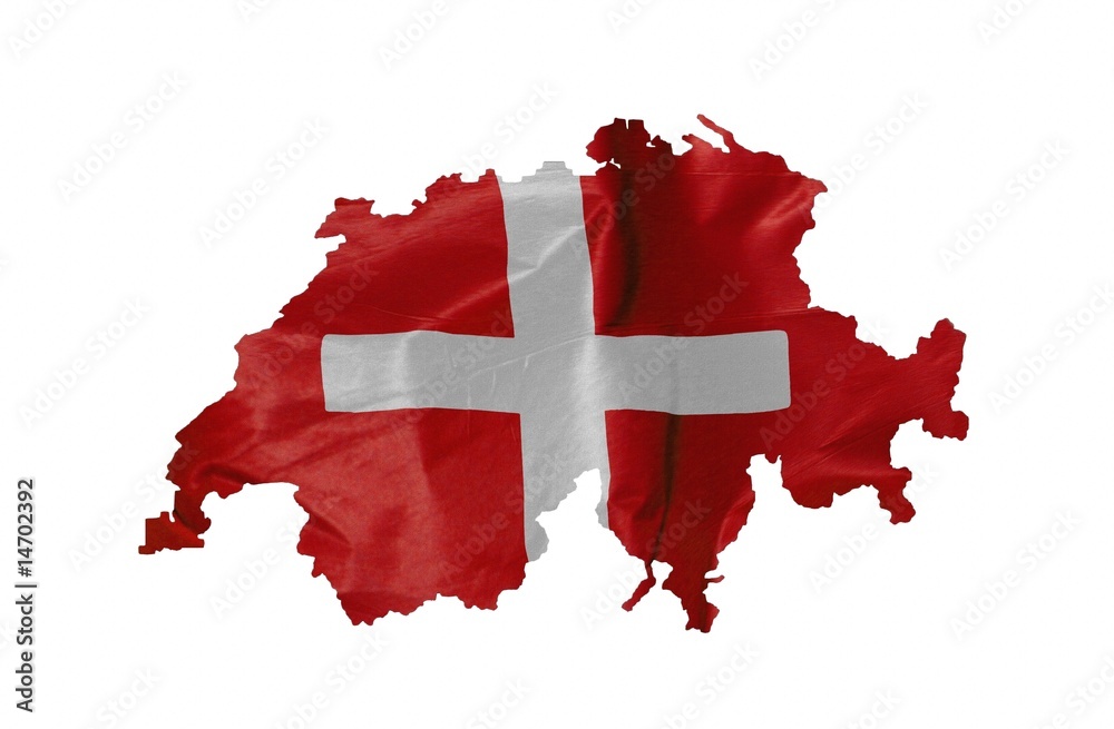 Drapeau carte suisse Stock Illustration | Adobe Stock