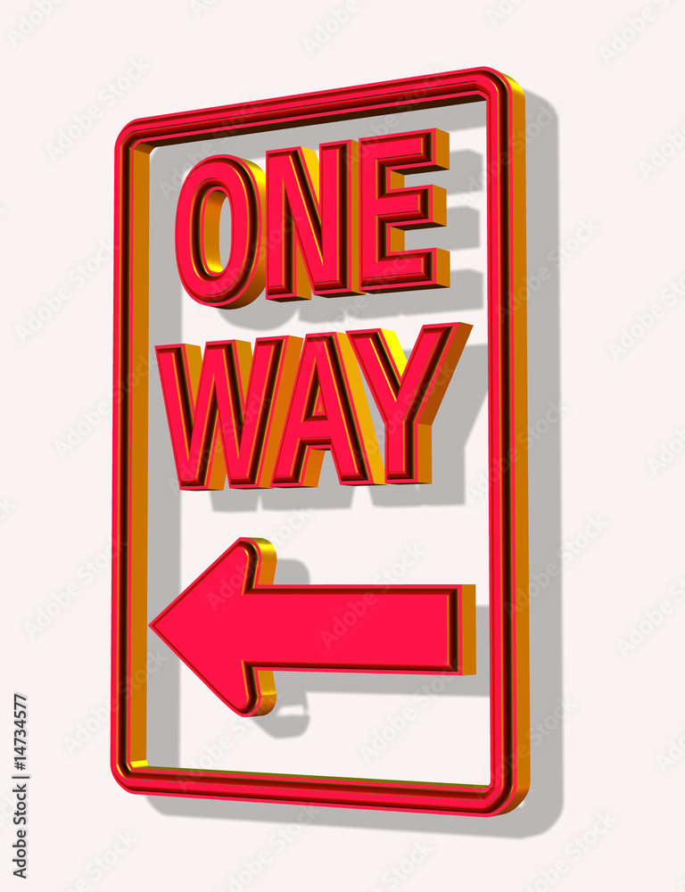 Señal One Way Stock Vector | Adobe Stock