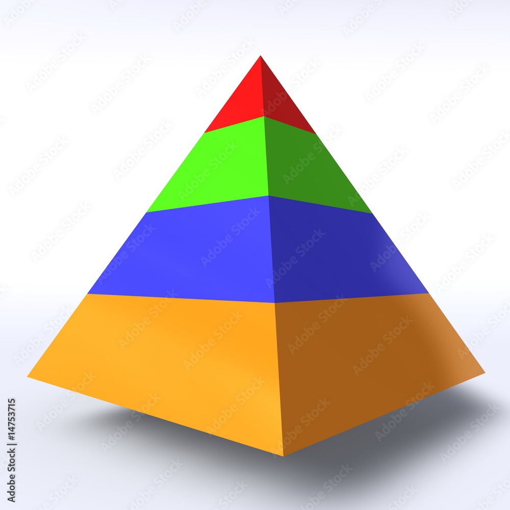 Hierarchy pyramid Stock Illustration | Adobe Stock