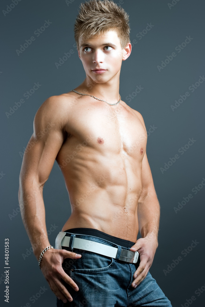 Handsome Guy Torso Stock Photo Adobe Stock